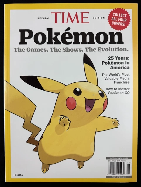 PIKACHU / POKEMON 25 YEARS IN AMERICA 2024 TIME Magazine Special ...