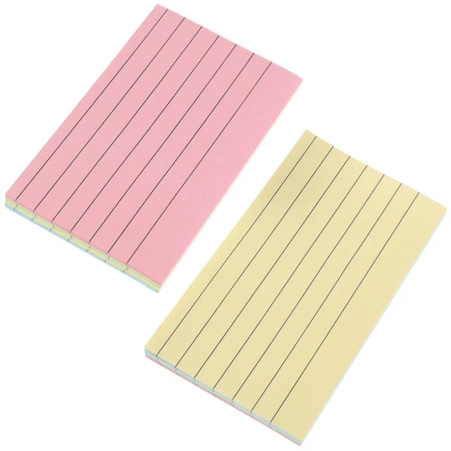 180 PCS RECORD Cards Color Stationery Index Colored Ruled Prompt $18.99 ...