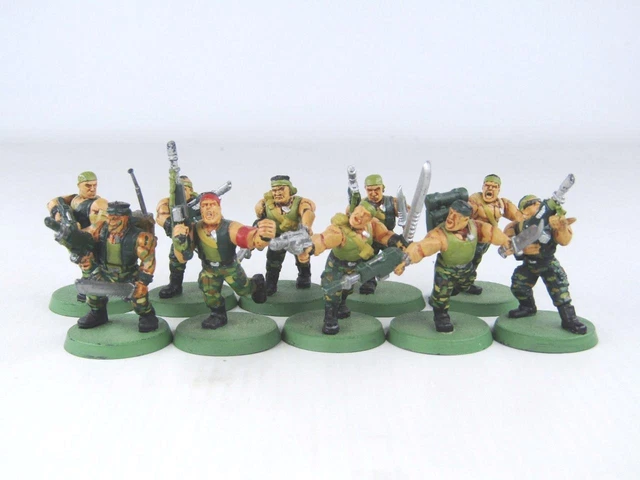 (5019) CATACHAN INFANTRY Squad Imperial Guard Astra Militarum 40k 30k ...