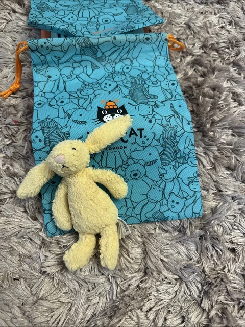 JELLYCAT BUNNY LEMON Yellow Tiny Baby Bunny Retired 5" £37.52 - PicClick UK