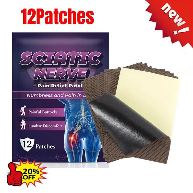 SCIATICA ACUPUNCTURE PATCHES 12Pcs/ Box Sciatica Nerve Relief Patche s ...