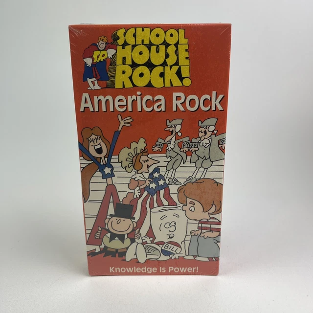 SCHOOL HOUSE ROCK VHS Tape America Rock Video Im Just A Bill Sealed ...