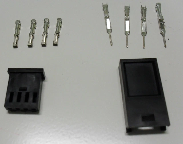 KIT CONECTOR Y Terminales Tyco Modu 2 Masculino Femenino 4 Vías Cable 0 ...