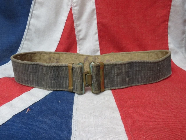 WWII / 1950'S British Army Military 1937 Pattern Webbing Belt, Dubbed ...