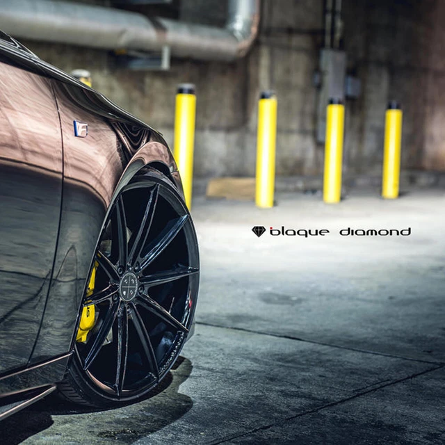 20& BLAQUE DIAMOND Bd11 Black Concave Wheels Rims Fits Lexus Ls460 ...