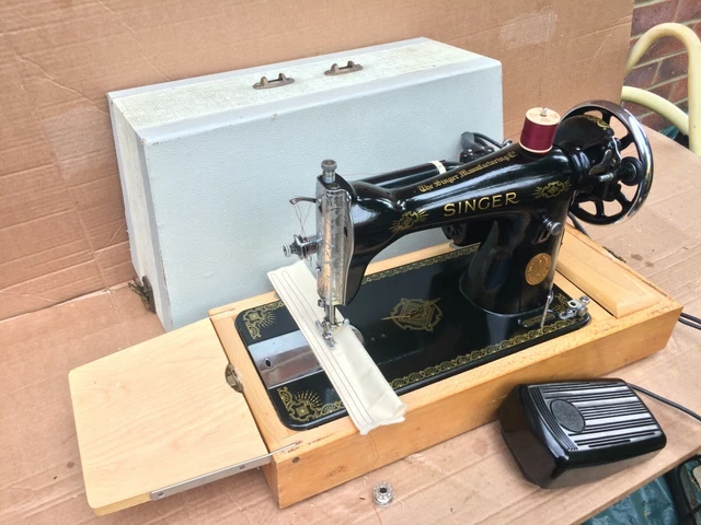 SINGER 15, 15K vintage electric sewing machine, old sewing machine £275 ...