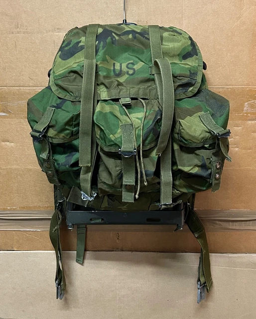 GENUINE US ARMY Alice Field Pack Combat Nylon Medium Lc-2 With Frame Ex ...