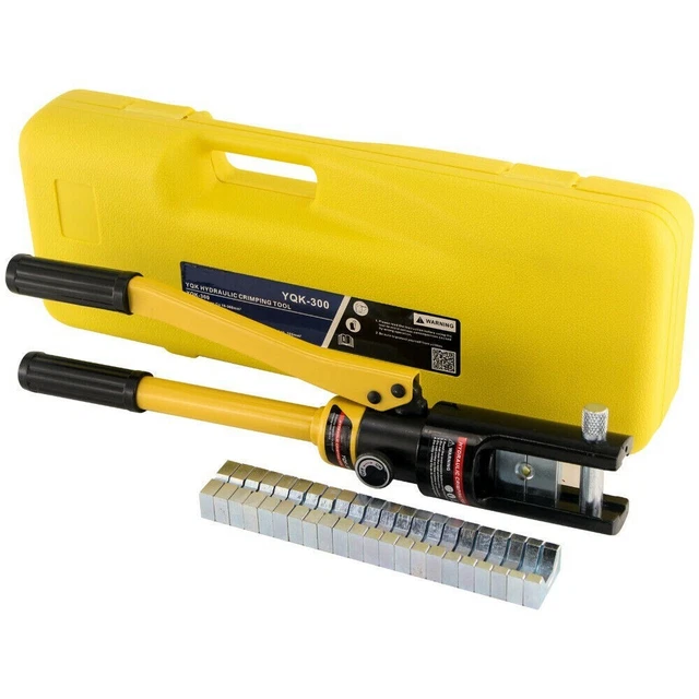 QUICK HYDRAULIC PRESSURE Pliers Wire Cable Lug Terminal Crimper ...