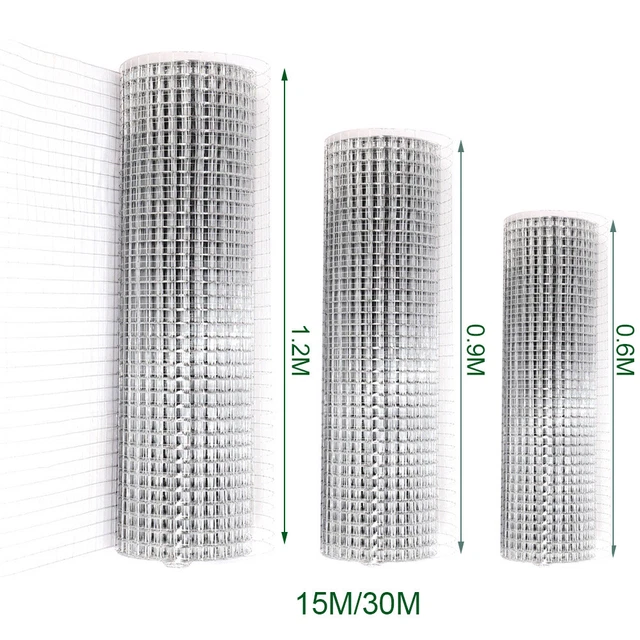 WELDED/GALVANISED WIRE MESH Sheet Metal Grid Aviary Fence Chicken ...