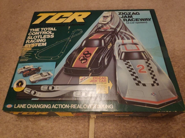 VINTAGE 1970'S TOTAL Control Racing (TCR) Zig-Zag Jam Raceway - spares ...