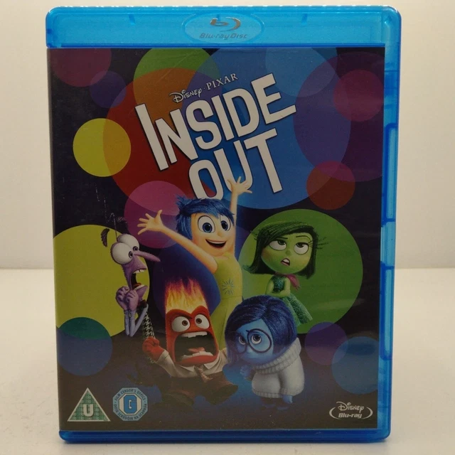 INSIDE OUT BLU-RAY Movie Region Free Disney Pixar Animated Film £6.28 ...