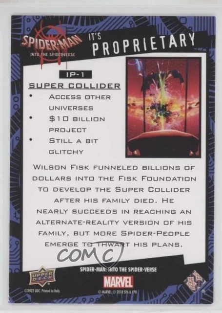 2022 MARVEL SPIDER-MAN: Into the Spider-Verse Super Collider #IP-1 6o2 ...