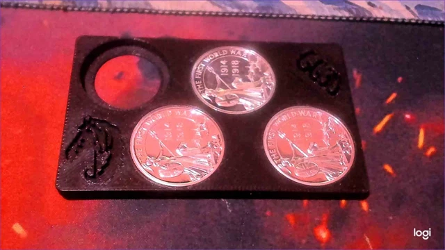 20 POUND COIN x4 holder storage for 925 silver 20 pound coins. horse ...