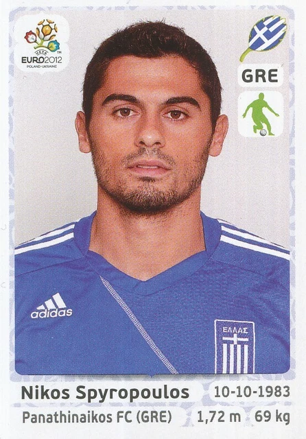 091 SPYROPOULOS PANATHINAIKOS.FC Greece Euro 2012 Poland Ukraine ...