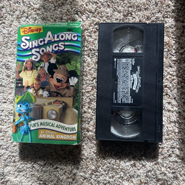 DISNEYS SING ALONG Songs Fliks Musical Adventure VHS Animal Kingdom ...