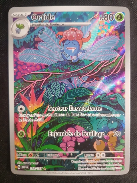 CARTE POKÉMON - Ortide 198/197 AR EV03 Flammes Obsidiennes Fr Neuf EUR ...
