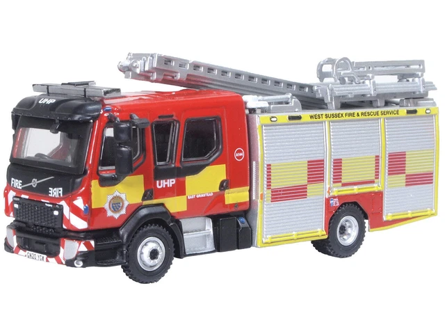 OXFORD DIECAST 76VEO004 1:76/OO Gauge Volvo FL Fire Engine Sussex Fire ...