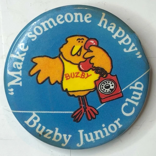 1980'S BT BRITISH Telecom Buzby Junior Club Advertising Badge £11.45 ...