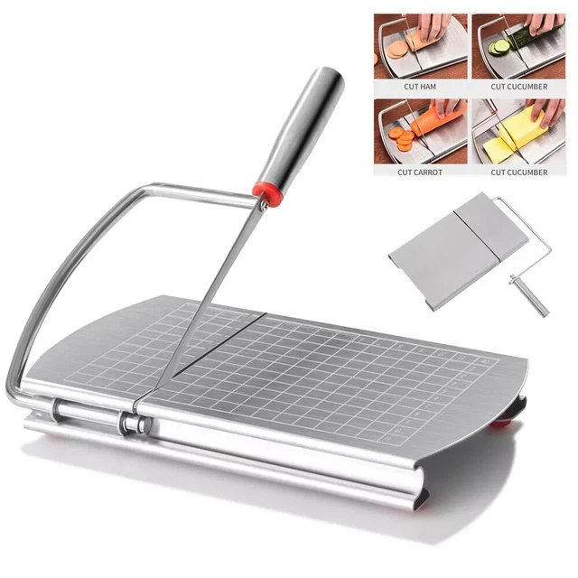 CHEESE SLICER STAINLESS Steel Multipurpose Cheese Cutter for Block ...