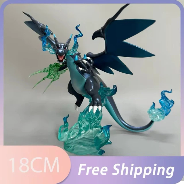 POKEMON MEGA CHARIZARD X Action Figure Black Charizard Anime Figurine ...