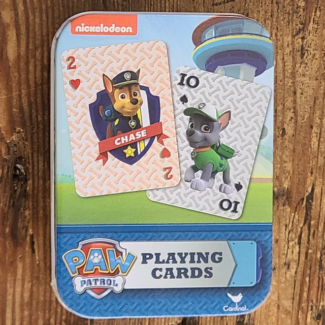 NICKELODEON PAW PATROL Playing Cards In Metal Tin $5.99 - PicClick