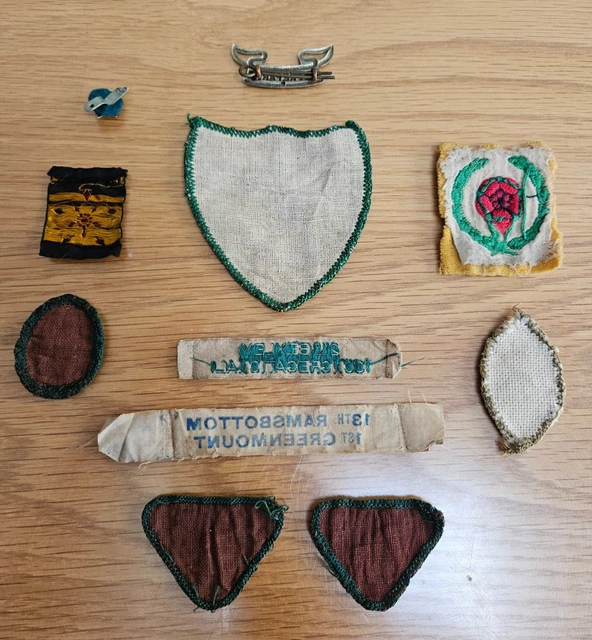 VINTAGE 1940S BOY Scout Badges, Patches, Troop Nameplates, Service Star ...