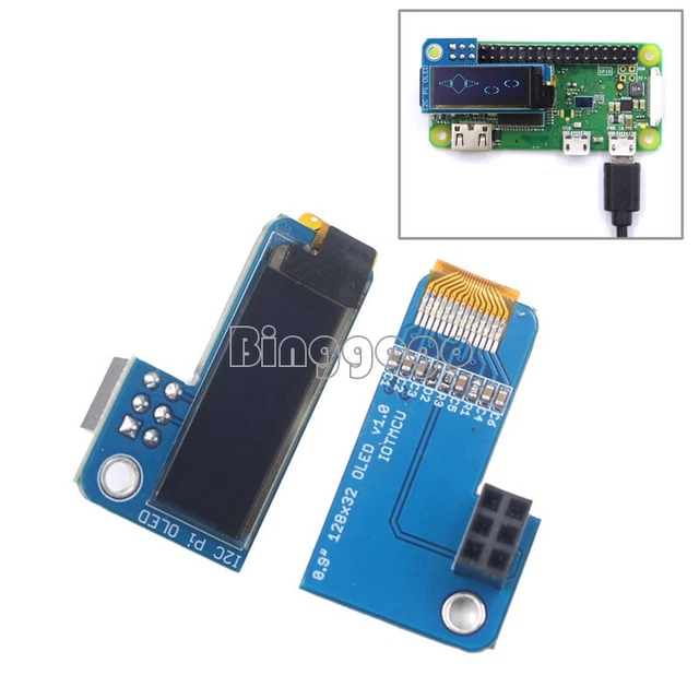 I2C 0.91INCH BLUE OLED Display Screen 128x32 SSD1306 for RPI Raspberry ...