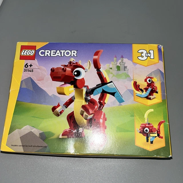 LEGO CREATOR 3IN1 (31145): Red Dragon, Fish Figure, Phoenix Bird Set ...