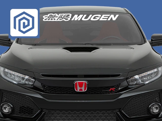 HONDA MUGEN WINDSCREEN Decal Sticker Logo FN2 EP3 EK £15.99 - PicClick UK