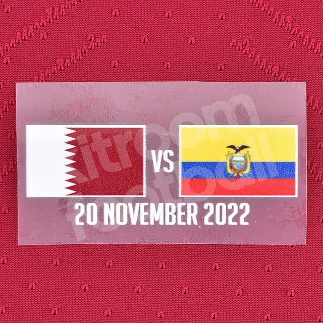 FIFA WORLD CUP Qatar 2022 MDT Patch vs Ecuador Repro for Shirt Jersey ...