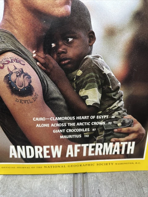NATIONAL GEOGRAPHIC MAGAZINE April 1993 Andrew Aftermath Vintage ...