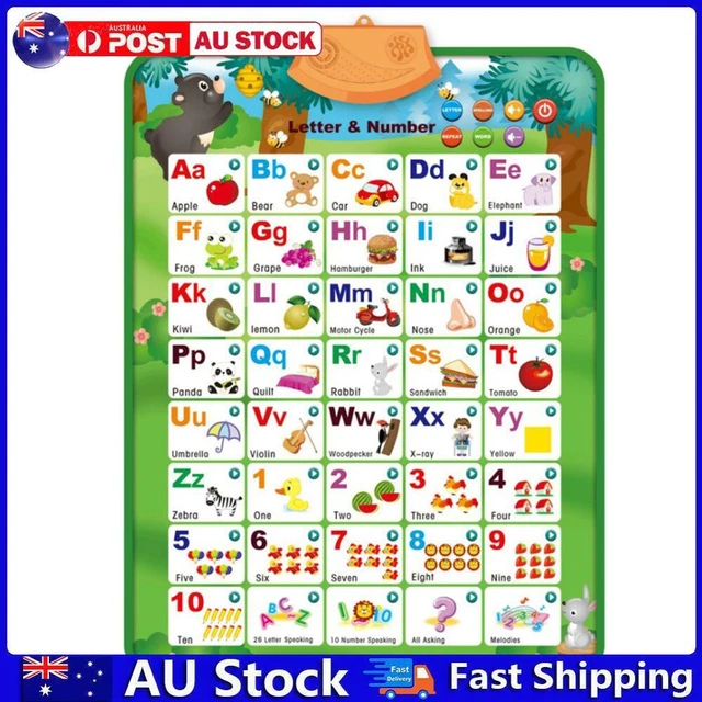 ELECTRONIC ALPHABET CHART Poster Smart Sound Animals Wallchart ...