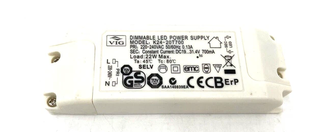 VIG POWER LED Power Supply Trafo K24-20T700 Messe EUR 24,90 - PicClick DE