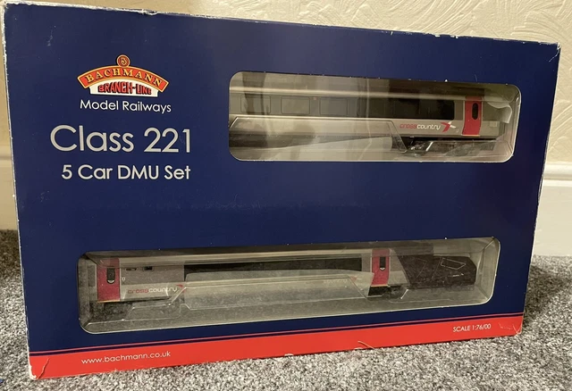 OO GAUGE BACHMANN - Cross Country Class 221 Super Voyager 5 Car DMU ...