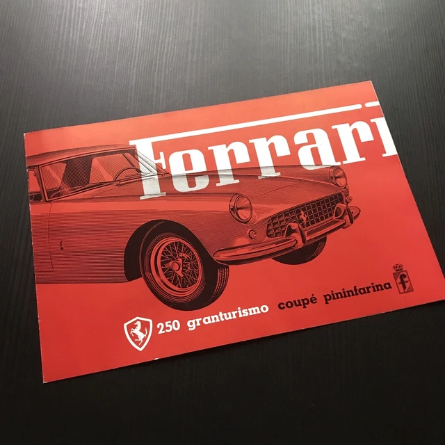 FERRARI ORIGINAL SALES brochure 250 Granturismo Coupé Pininfarina £260. ...