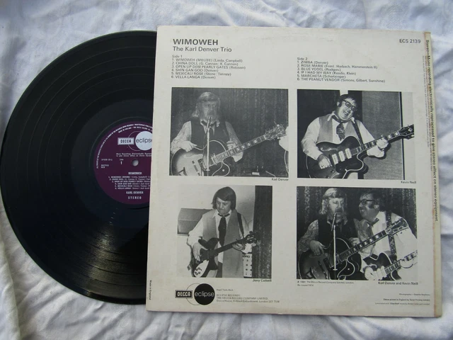 KARL DENVER LP WIMOWEH décca éclipse 2139 EUR 20,95 - PicClick FR