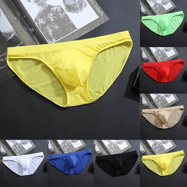 SOUS-V TEMENTS HOMMES SLIPS couleur unie sexy sous-v tements respirant ...