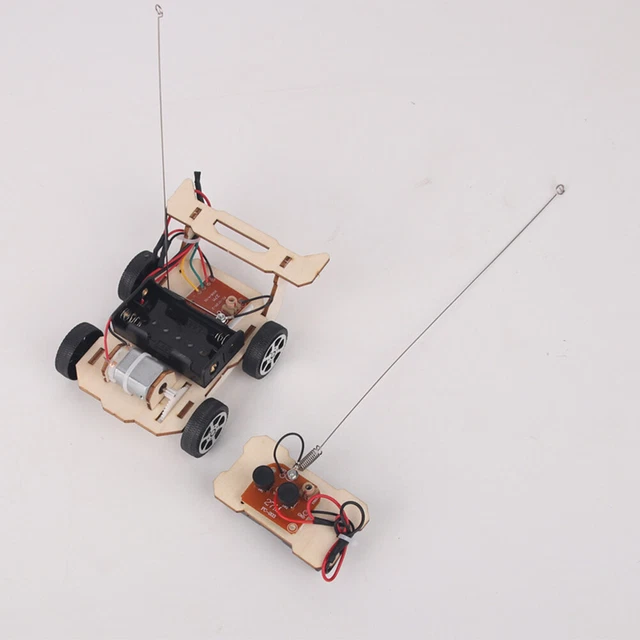 MINI RC CAR DIY Educational Physics Experiment Toys Birthday Gift for ...
