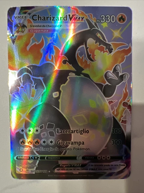CARTA POKEMON - Charizard VMAX ULTRA SHINY - Destino Splendente SV107 ...