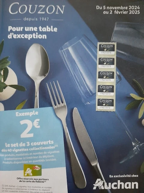 LOT DE 11 vignettes Couzon- AUCHAN 2024 EUR 1,00 - PicClick FR