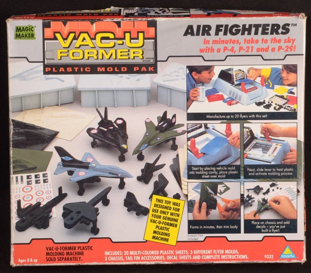 MAGIC MAKER VAC-U FORMER Jet Air Fighter Molds refill pak 20 plastic ...
