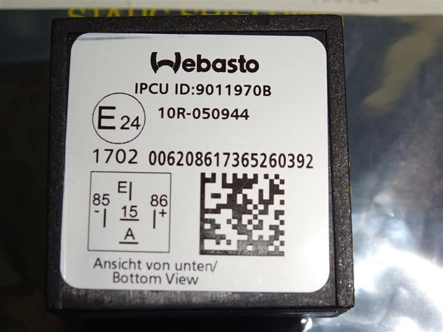 STANDHEIZUNG WEBASTO IPCU f Gebläseansteuerung PWM 1322640A auch Eberspächer EUR 85,89 - PicClick DE