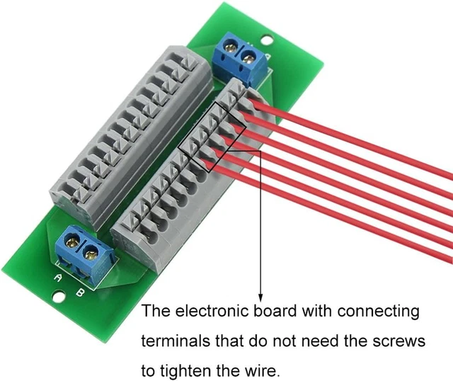 1X 12 POSITION Prewired Power Distribution Board Block 2 Inputs 2 X 13 ...