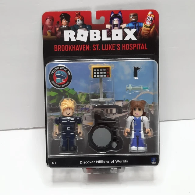 Roblox Brookhaven St Lukes Hospital Action Figure 2 Pack 3 New