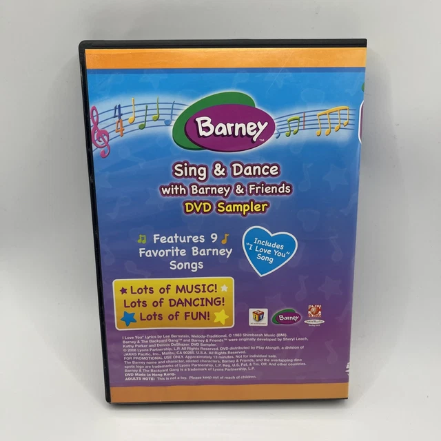 BARNEY SING & Dance With Barney And Friends Rare DVD Sampler 2008 ...