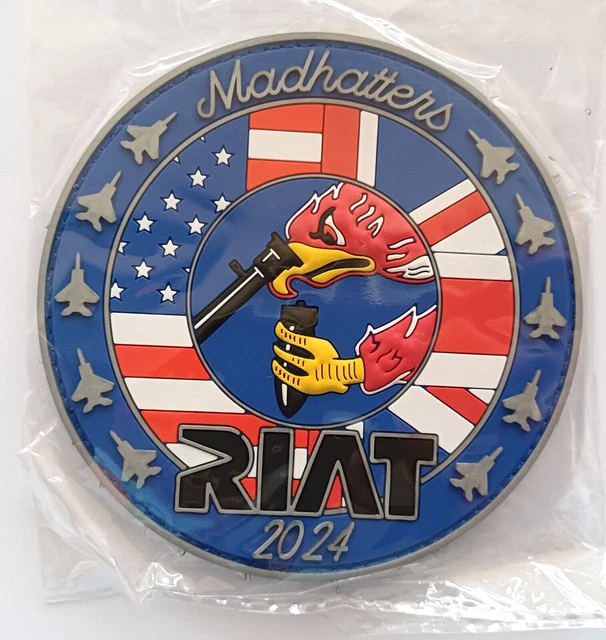 USAF 492ND FGS Madhatters RAF Lakenheath F-15 Official RIAT 2024 Patch ...