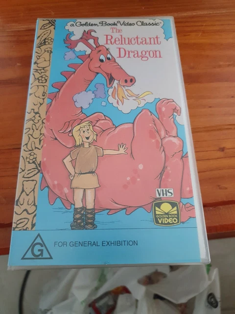 THE RELUCTANT DRAGON VHS 1992 Dragon Video Tape Little Golden Book ...
