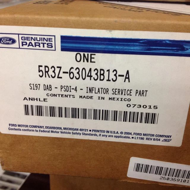 FORD GENUINE PARTS 5R3Z-63043B13-A One S197 DAB PSDI-4 Inflator Service ...