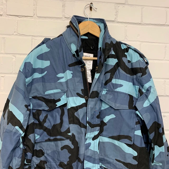 US MILITARY M65 BLUE MIDNIGHT CAMO COLD WEATHER FIELD JACKET SMOCK ...