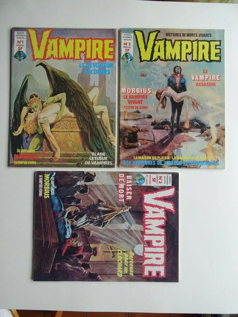 VAMPIRE, FORMAT COMICS, N°1 A 3, Edition Originale, Proche Neuf Et Tres ...